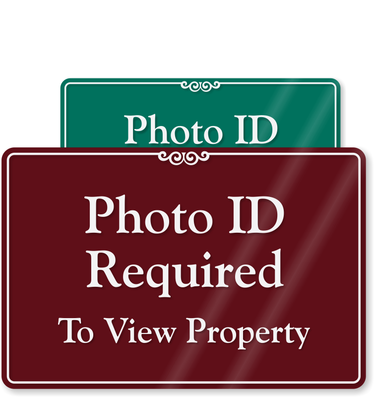 Id Badge System Security Signs